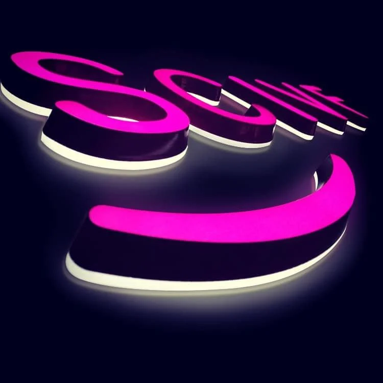 Acrylic Channel Letter Signs Business Advertising Signage LED Illumina ...