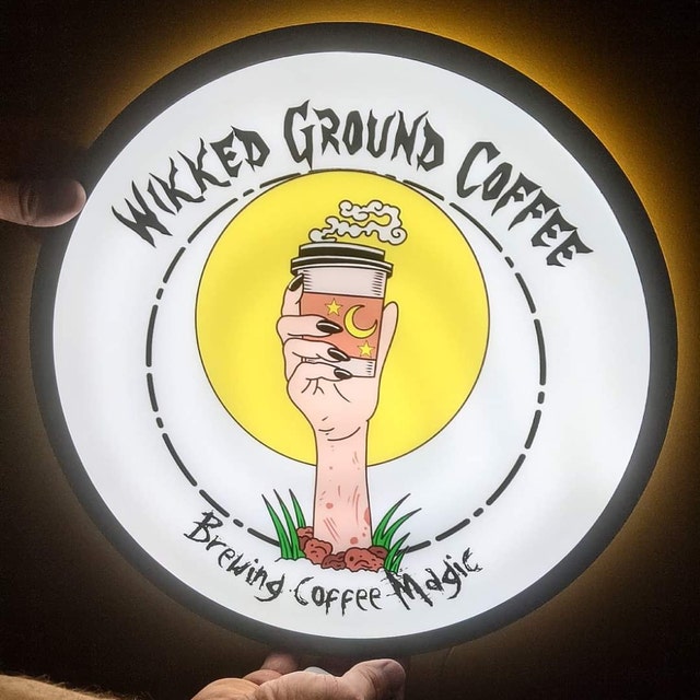 Custom LED Light up Logo Sign Backlit Company Name Light Box Business ...