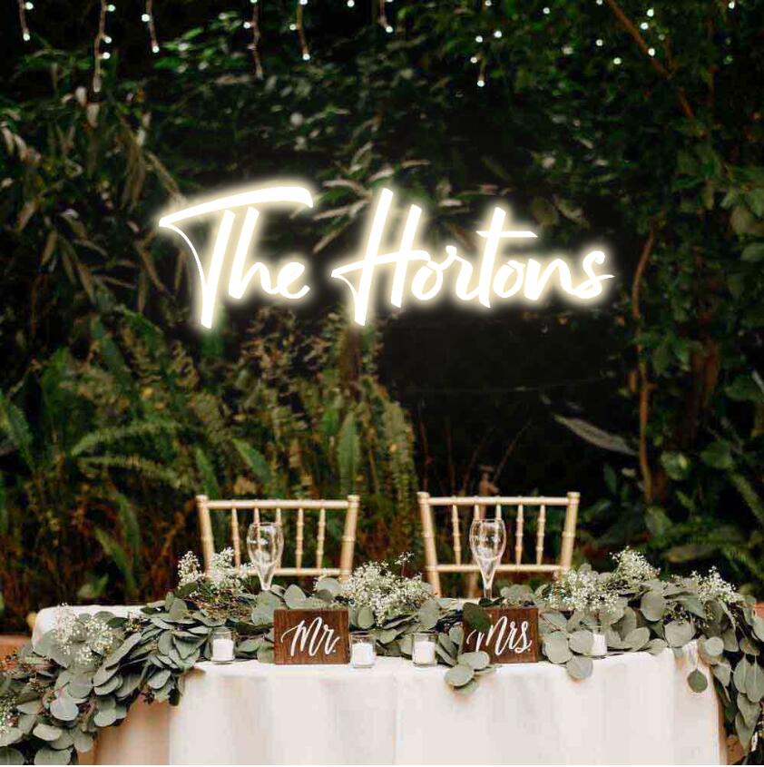 Led Illuminated Acrylic Neon Sign Wedding Name Signage – NeonSignKingdom