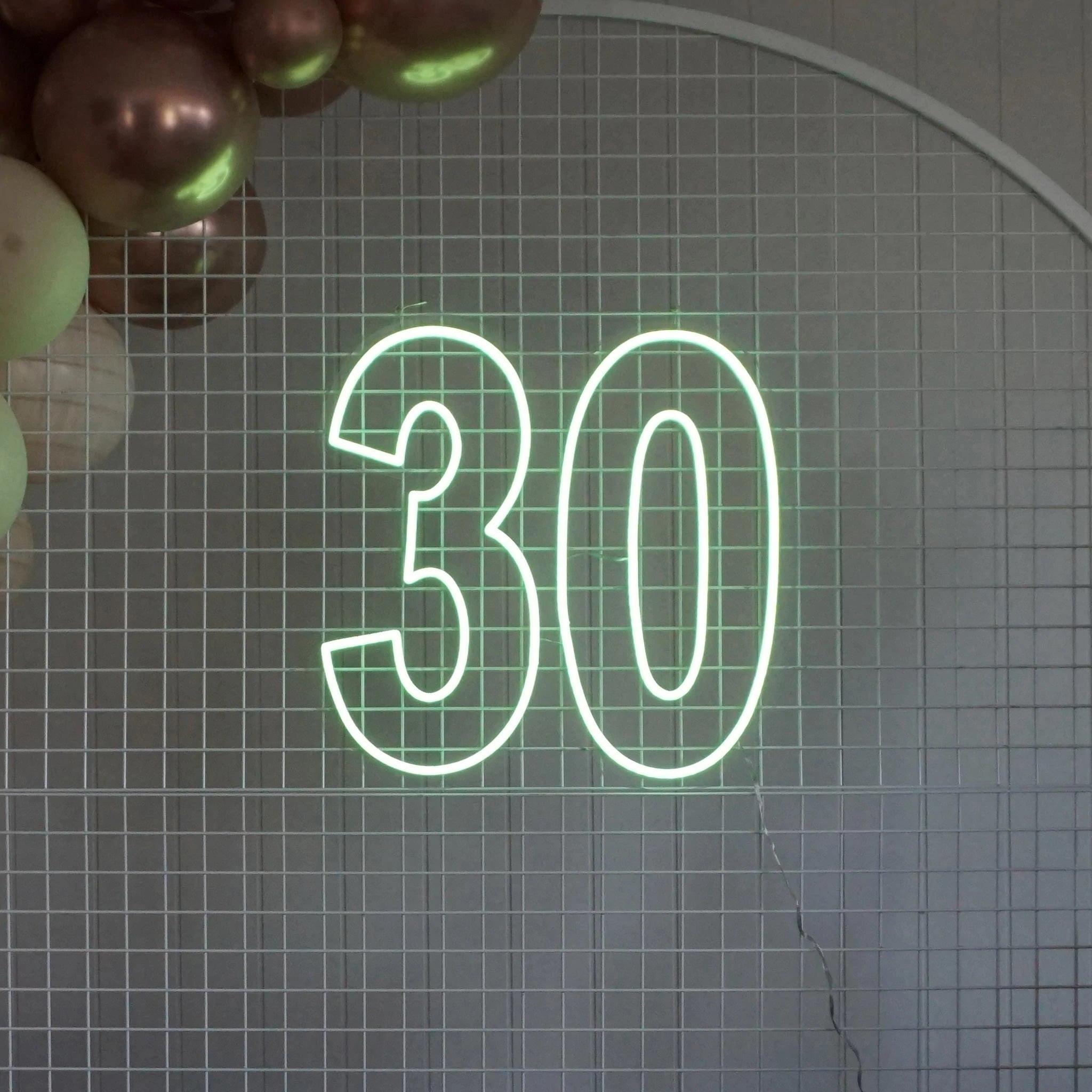 Thirty Years 30th Birthday Neon Signs Birthday Party Led Neon Lighting ...