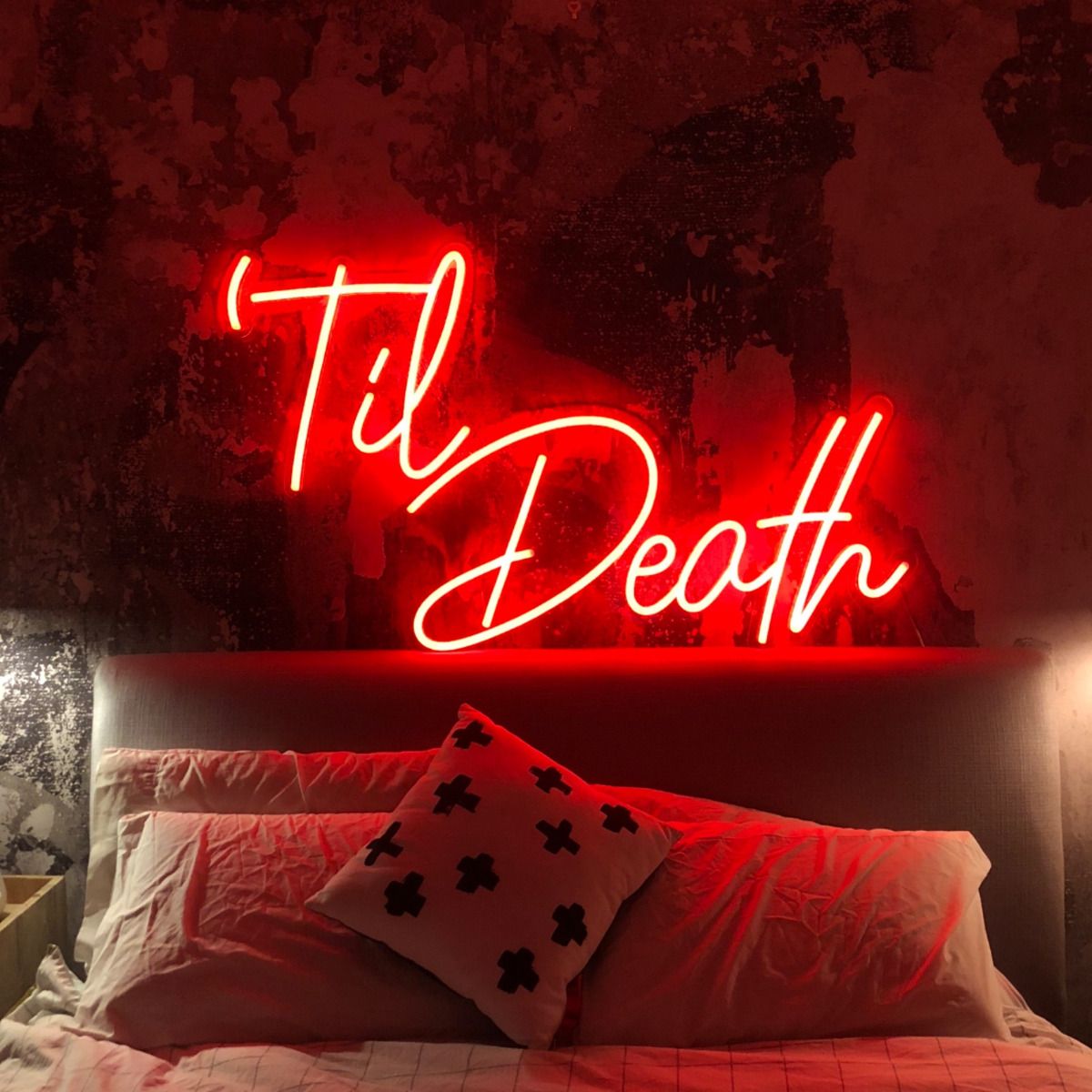 Til Death Neon Sign Event Party Led Neon Lights – NeonSignKingdom